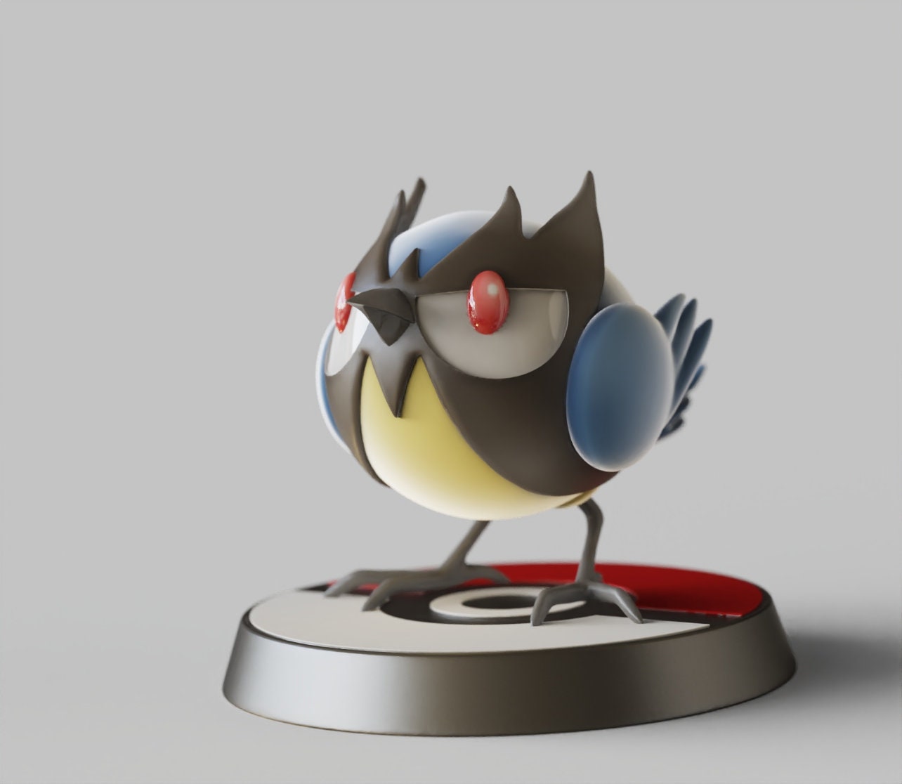 Rookidee Bird Pokemon Statue Figure Hand Painted 3D Printed Nintendo ...