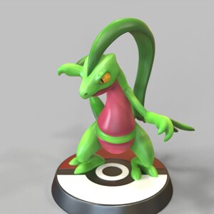 Grovyle Grass Pokemon Statue Figure Hand Painted Nintendo Gaming Decor ...