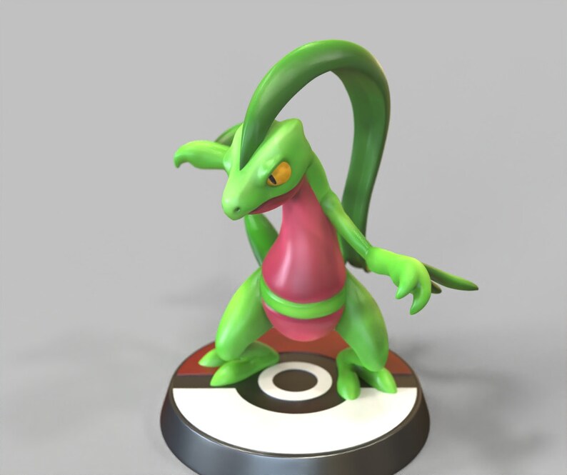 Grovyle Grass Pokemon Statue Figure Hand Painted Nintendo - Etsy
