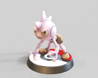 Hitmonchan Fighting Pokemon Statue Figure Hand Painted 3D - Etsy
