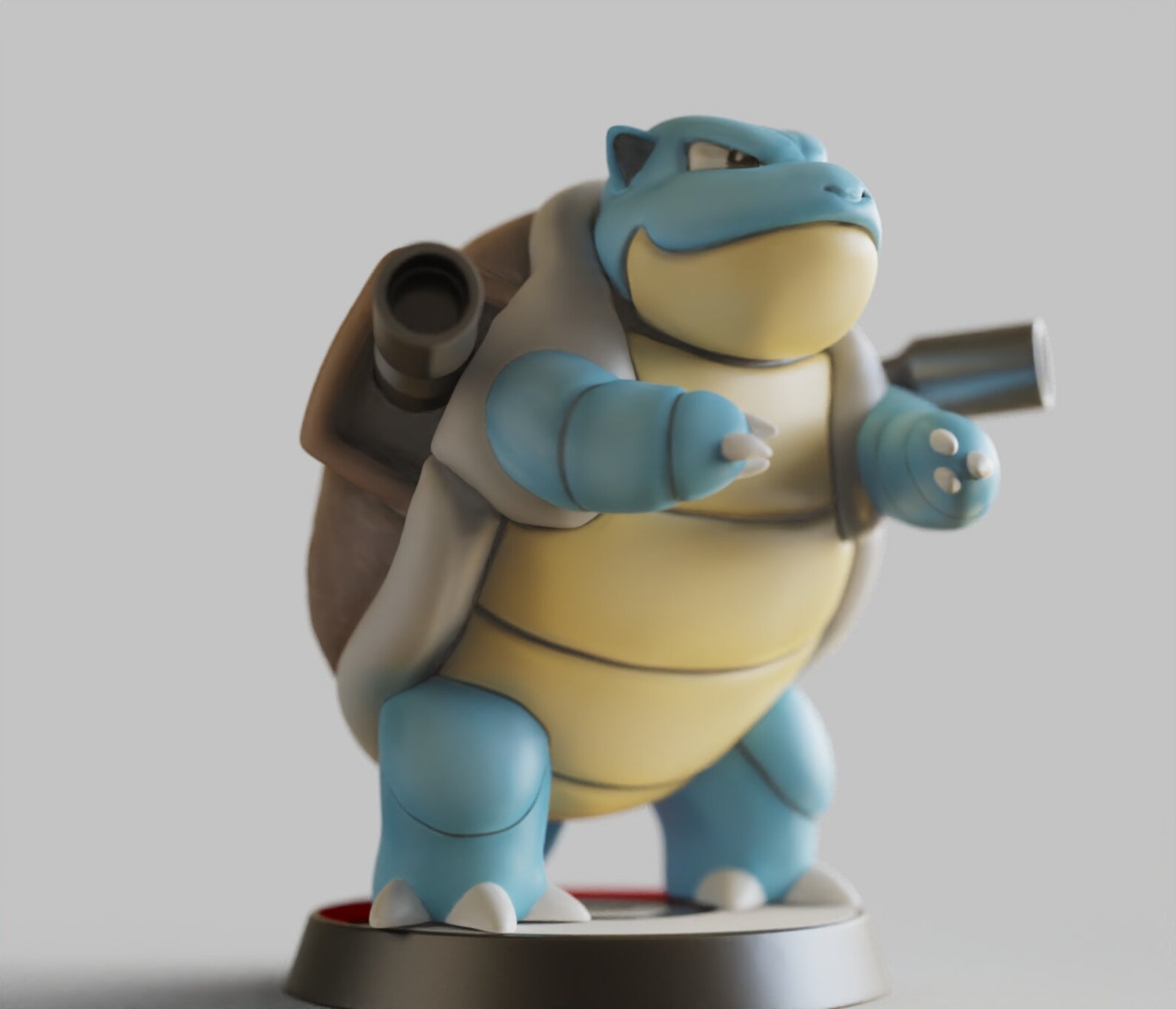 Blastoise Water Pokemon Statue Figure Hand Painted 3D Printed Nintendo ...
