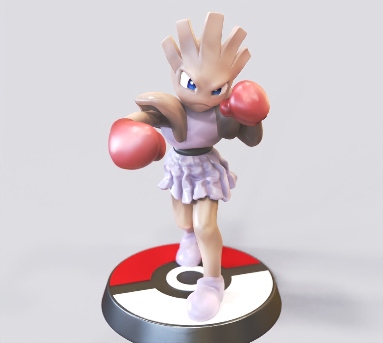 Hitmonchan Fighting Pokemon Statue Figure Hand Painted 3D Printed ...
