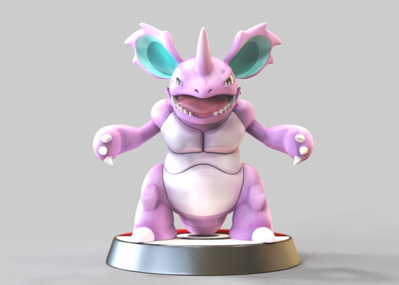 Nidoking Pokemon Statue Figure Hand Painted Nintendo Gaming - Etsy