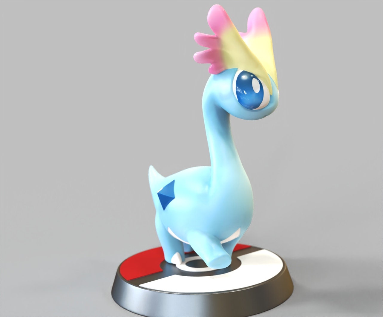 Amaura Pokemon Statue Figure Hand Painted 3D Printed Nintendo Gaming ...