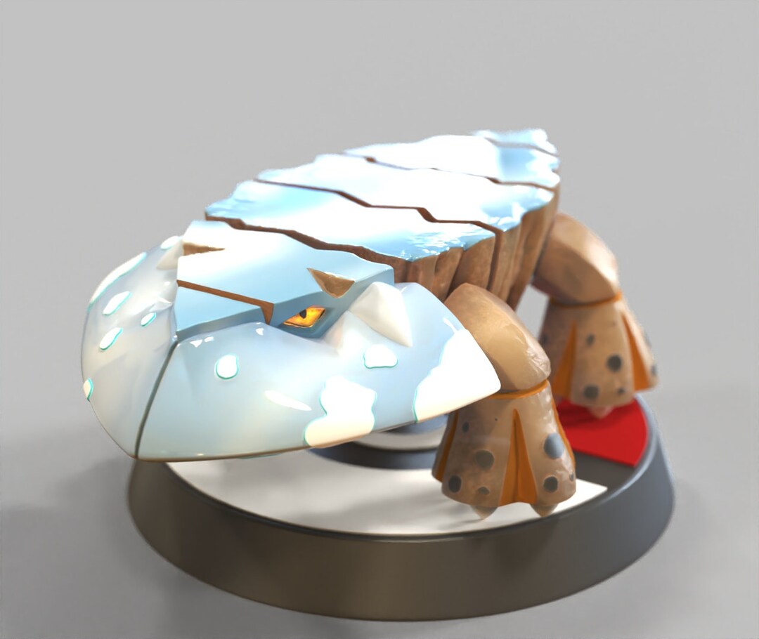 Hisuian Avalugg Ice Pokemon Statue Figure Hand Painted 3D - Etsy