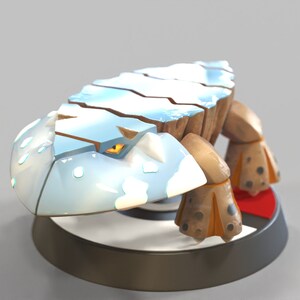 Hisuian Avalugg Ice Pokemon Statue Figure Hand Painted 3D - Etsy