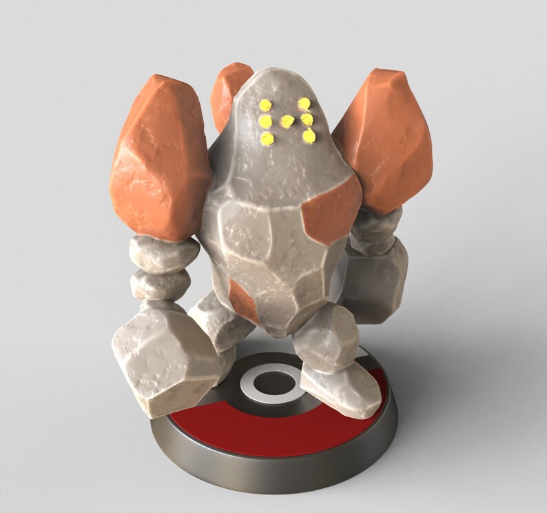 Regirock Legendary Pokemon Statue Figure Hand Painted Nintendo - Etsy