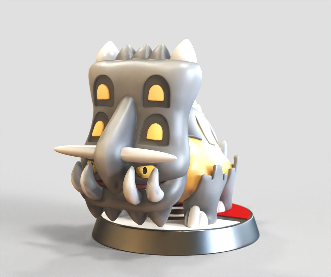 Bastiodon Steel Pokemon Statue Figure Hand Painted 3D Printed Nintendo ...