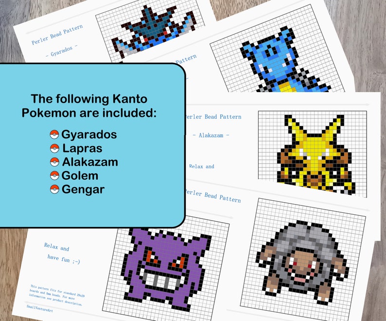 Perler Bead Pattern, Printable, Iron-on Bead Templates, Crafts for Kids ...