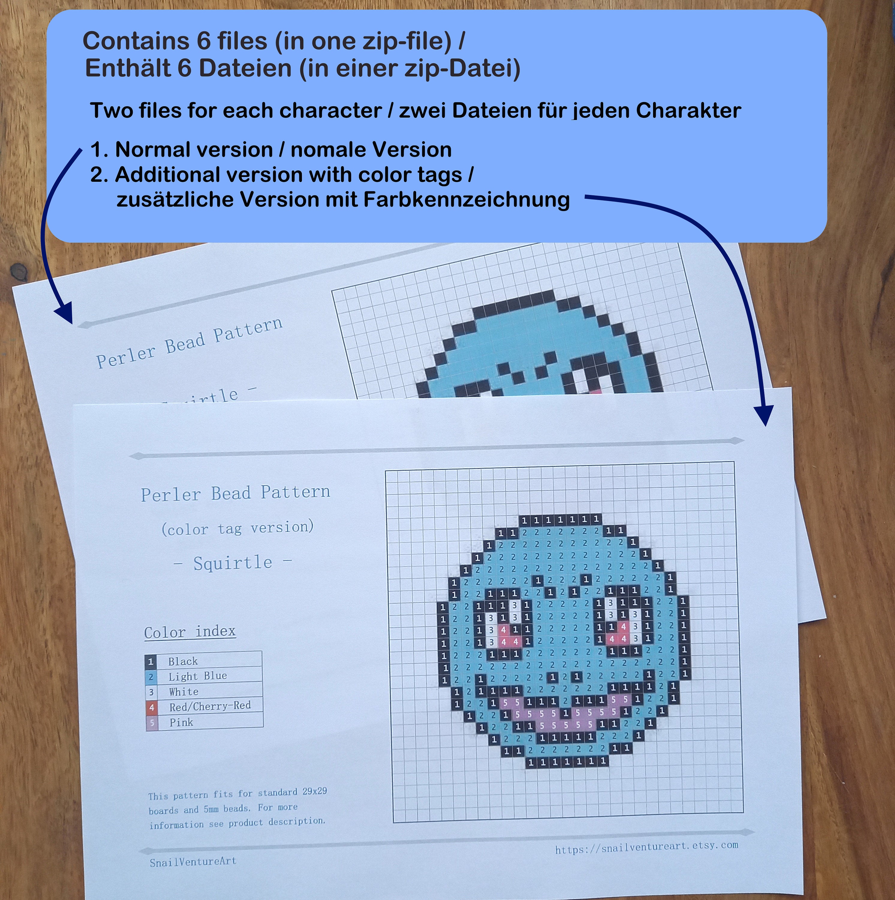 Perler Bead Pattern, Printable, Ironing Bead Templates, Digital File ...