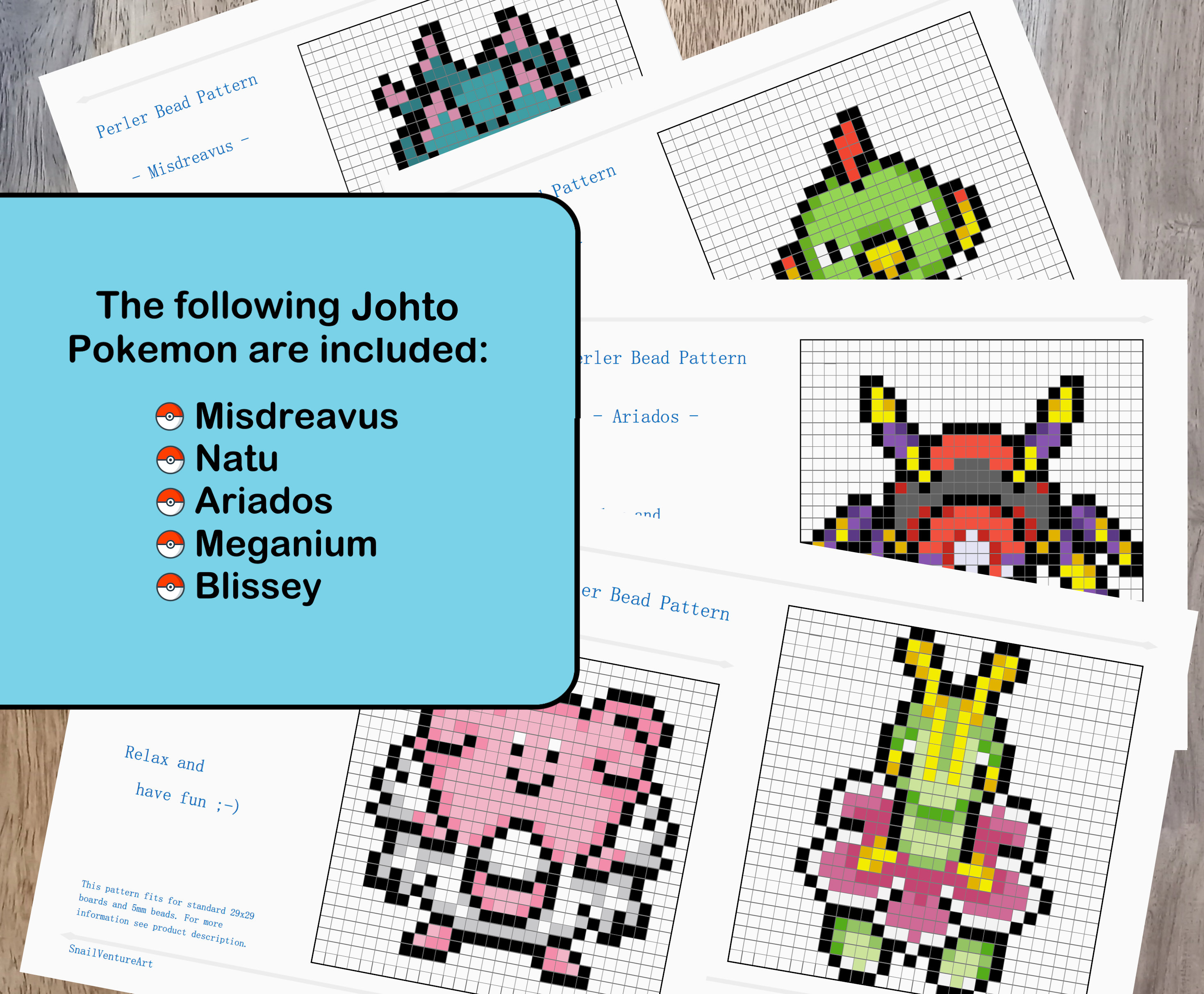 Perler Bead Pattern, Printable, Iron-on Bead Templates, Crafts for Kids ...