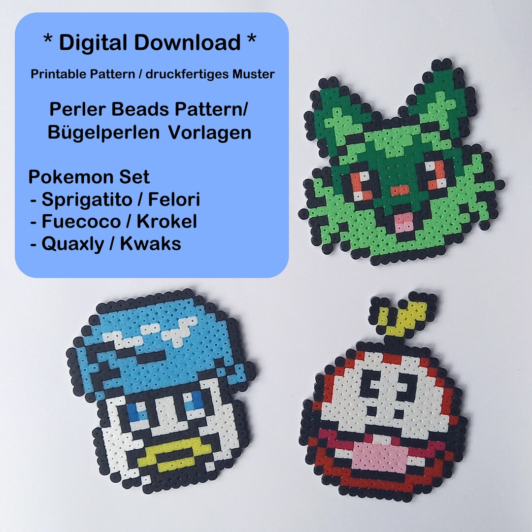 Perler Bead Pattern Printable Fuse Bead Templates Digital - Etsy