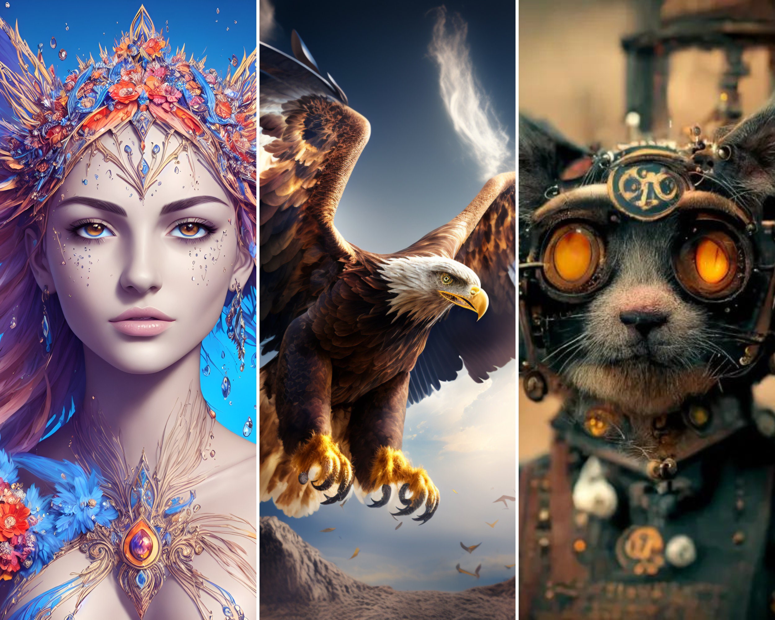 150 Midjourney High-quality AI Art Bundle: Large Ai-generated Digital ...