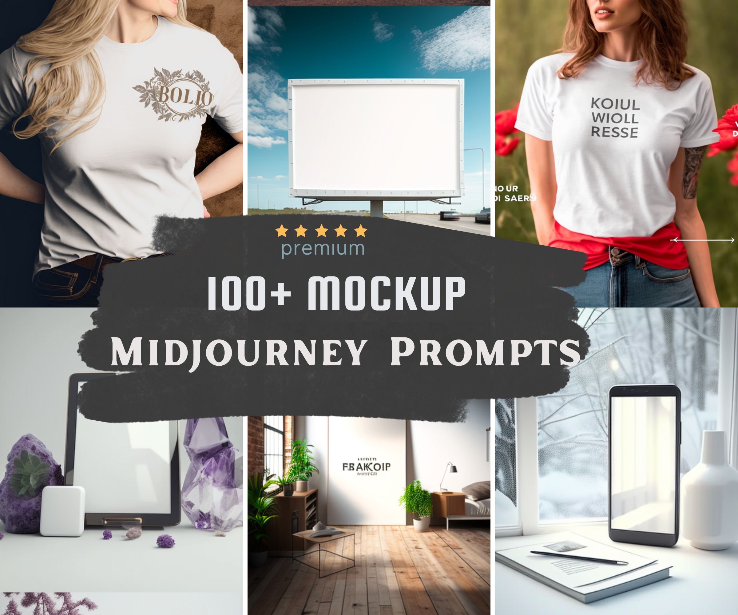 High-quality Midjourney AI Mockup Design Prompts,100 Creative Prompts ...