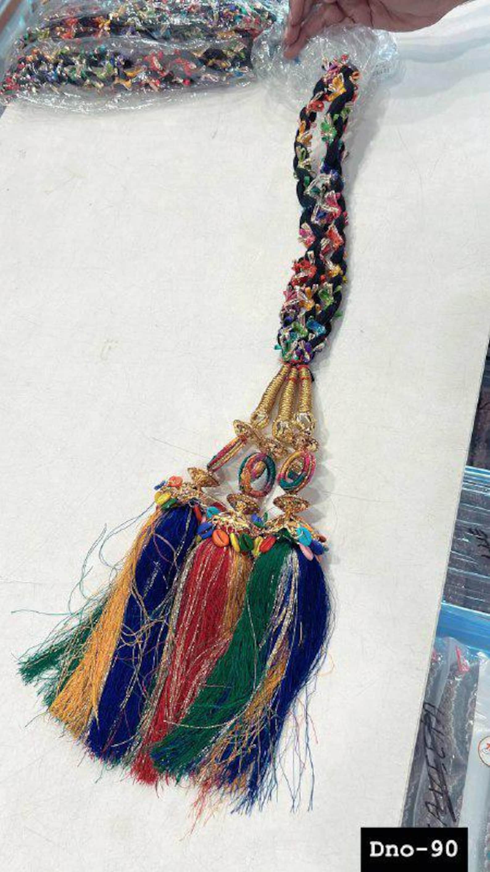 Punjabi Mirror Parandi / Paranda for Wedding / Mirror Parandi / Golden ...