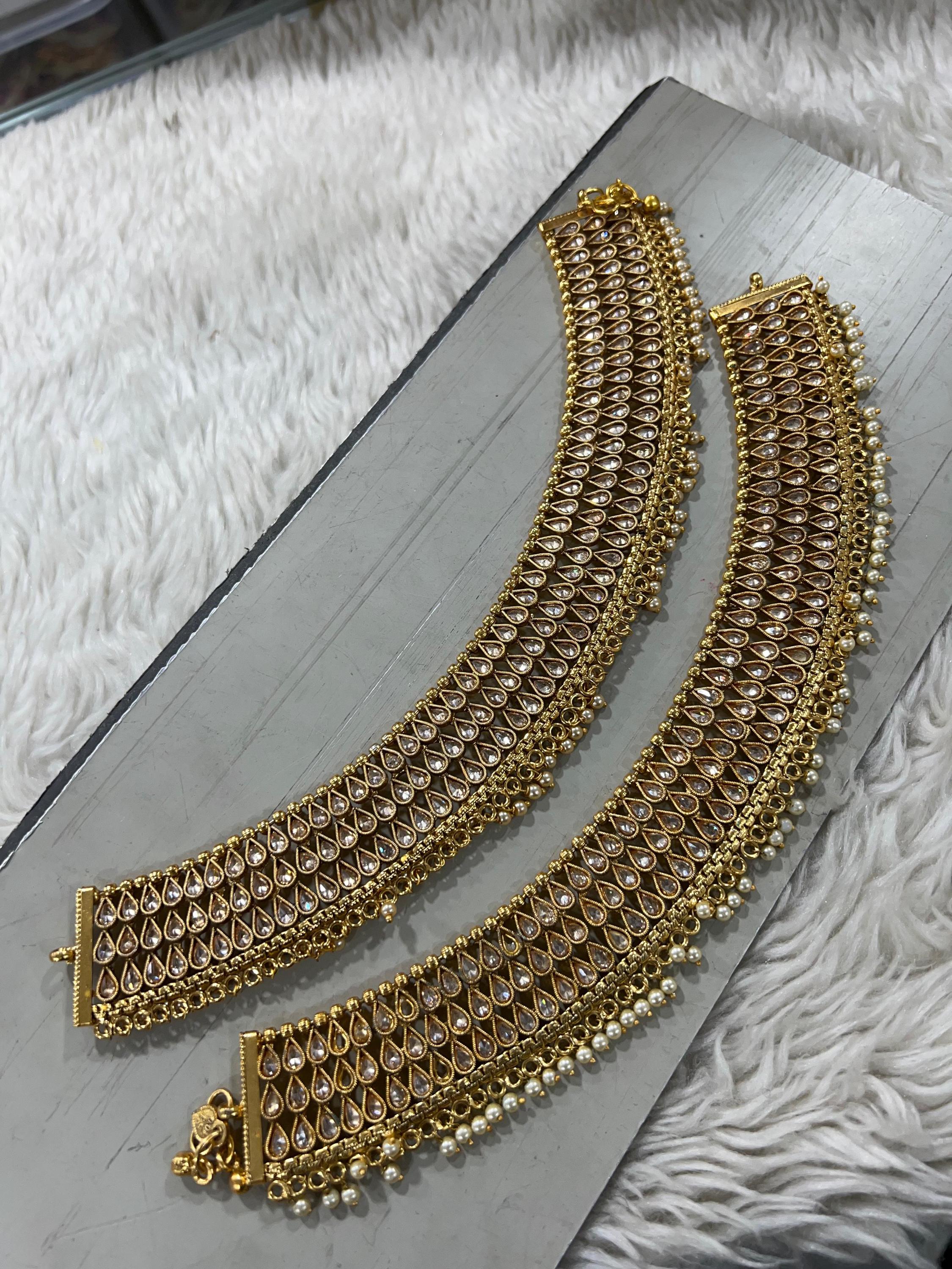Indian Punjabi Wedding Anklets (payal ,jhanjhar) With Ghungroo|bridal ...