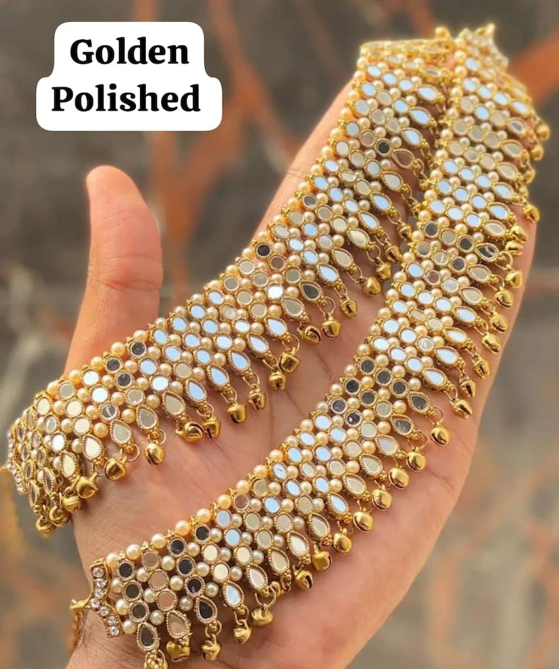 Indian Punjabi Wedding Anklets payal ,jhanjhar With Ghungroobridal ...