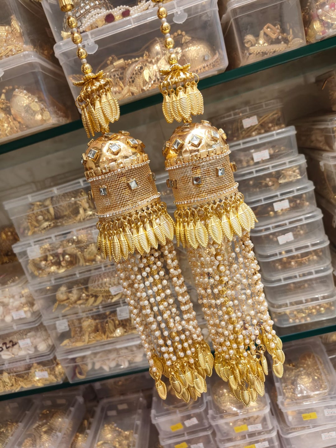 Punjabi Sikh Wedding Kaleera / Pakistani Wedding / Gold Kaleeras ...