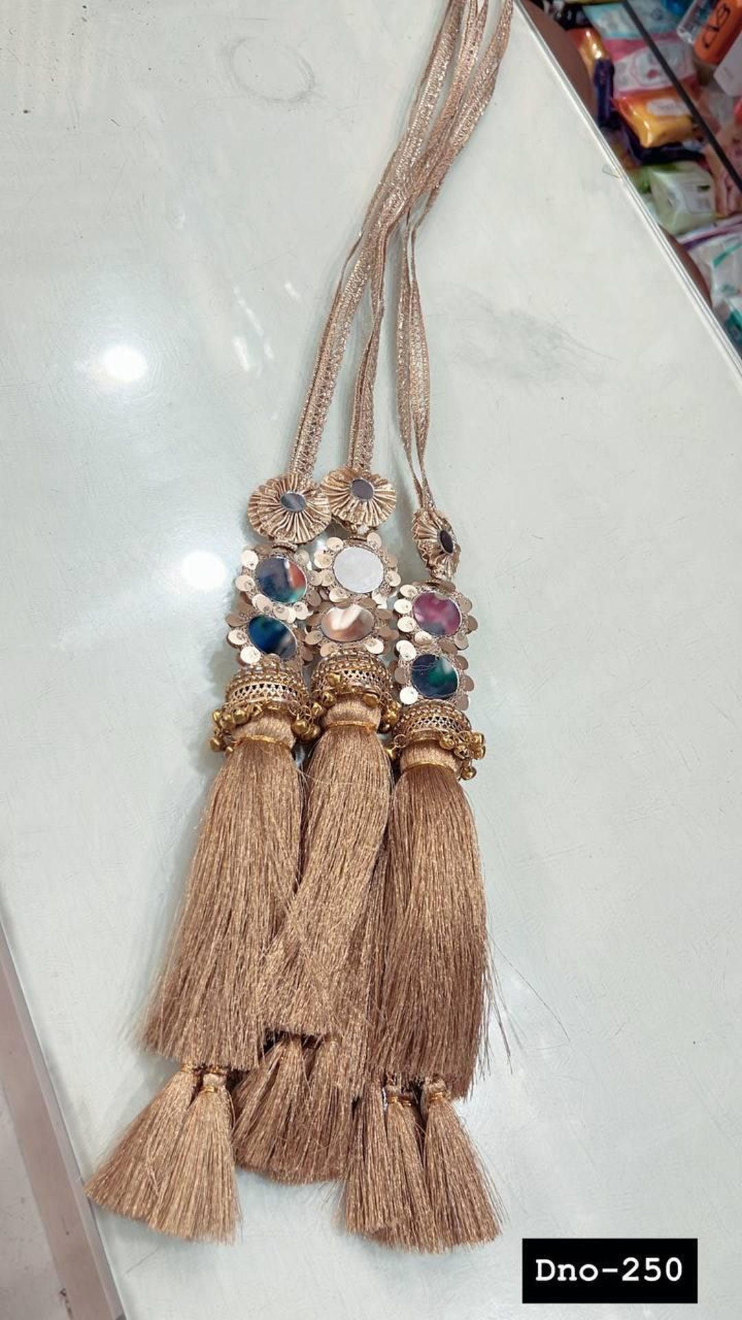 Punjabi Mirror Parandi / Paranda for Wedding / Mirror Parandi / Golden ...