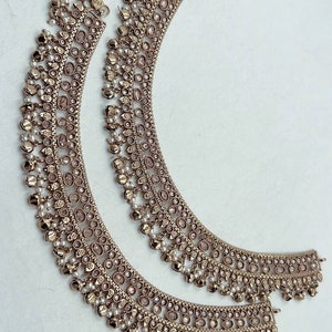 Indian Punjabi Wedding Anklets payal ,jhanjhar With Ghungroobridal ...