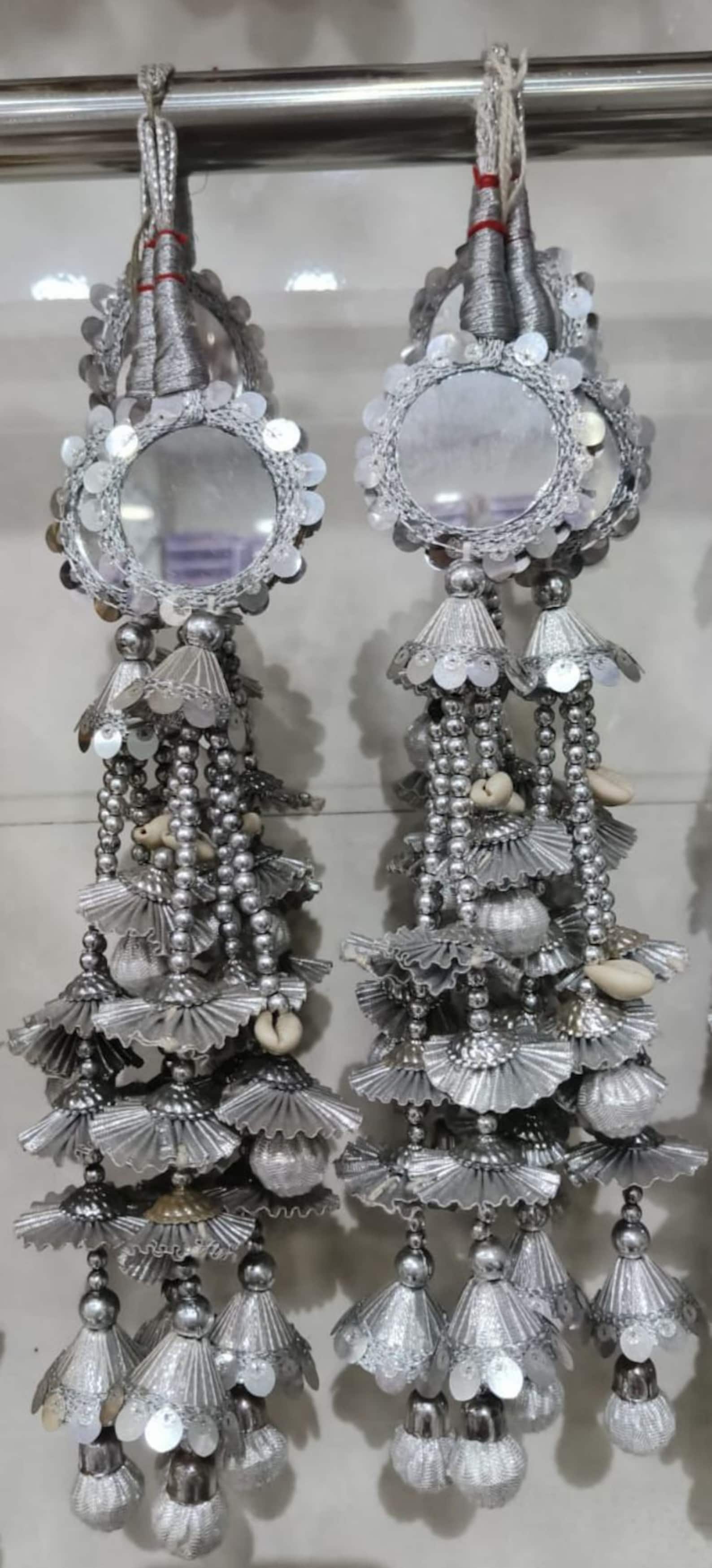 Punjabi Mirror Parandi / Paranda for Wedding / Mirror Parandi / Golden ...