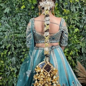 Punjabi Mirror Parandi / Paranda for Wedding / Mirror Parandi / Golden ...