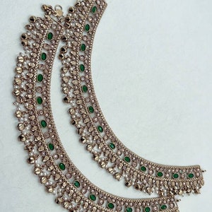 Indian Punjabi Wedding Anklets payal ,jhanjhar With Ghungroobridal ...