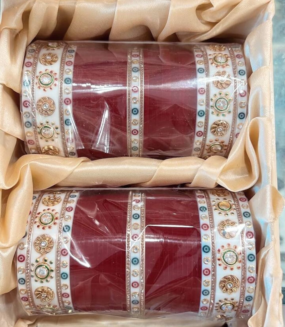 Indian Punjabi Sikh Wedding Bridal Chooda / Kundan Chooda / Bridal ...