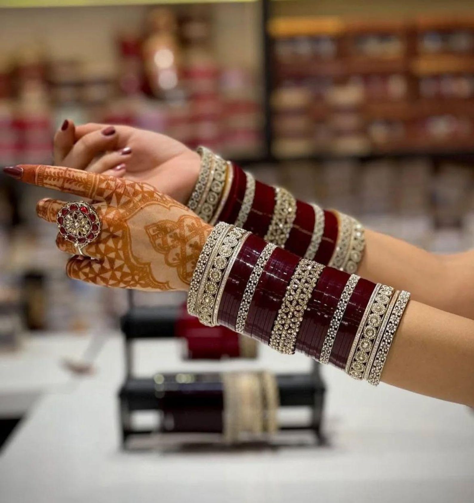 Indian Punjabi Sikh Wedding Bridal Chooda / Kundan Chooda / Bridal ...