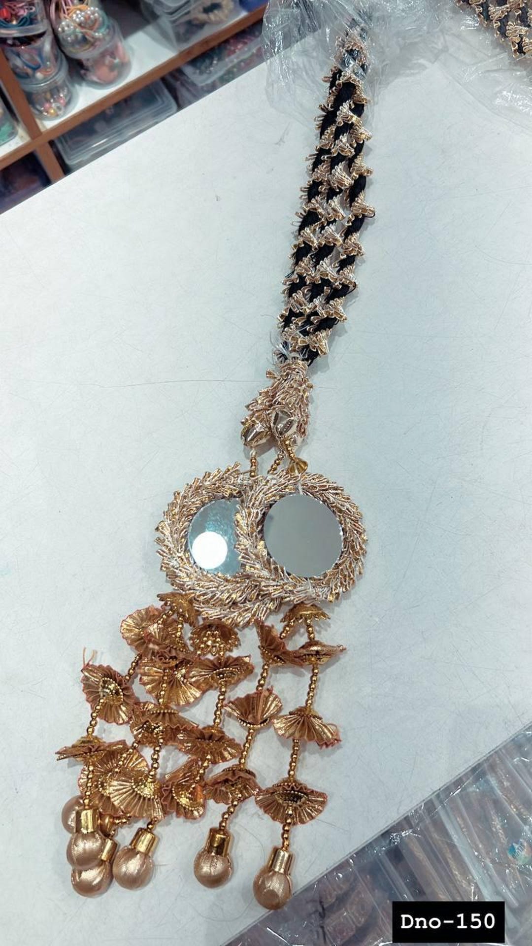 Punjabi Mirror Parandi / Paranda for Wedding / Mirror Parandi / Golden ...