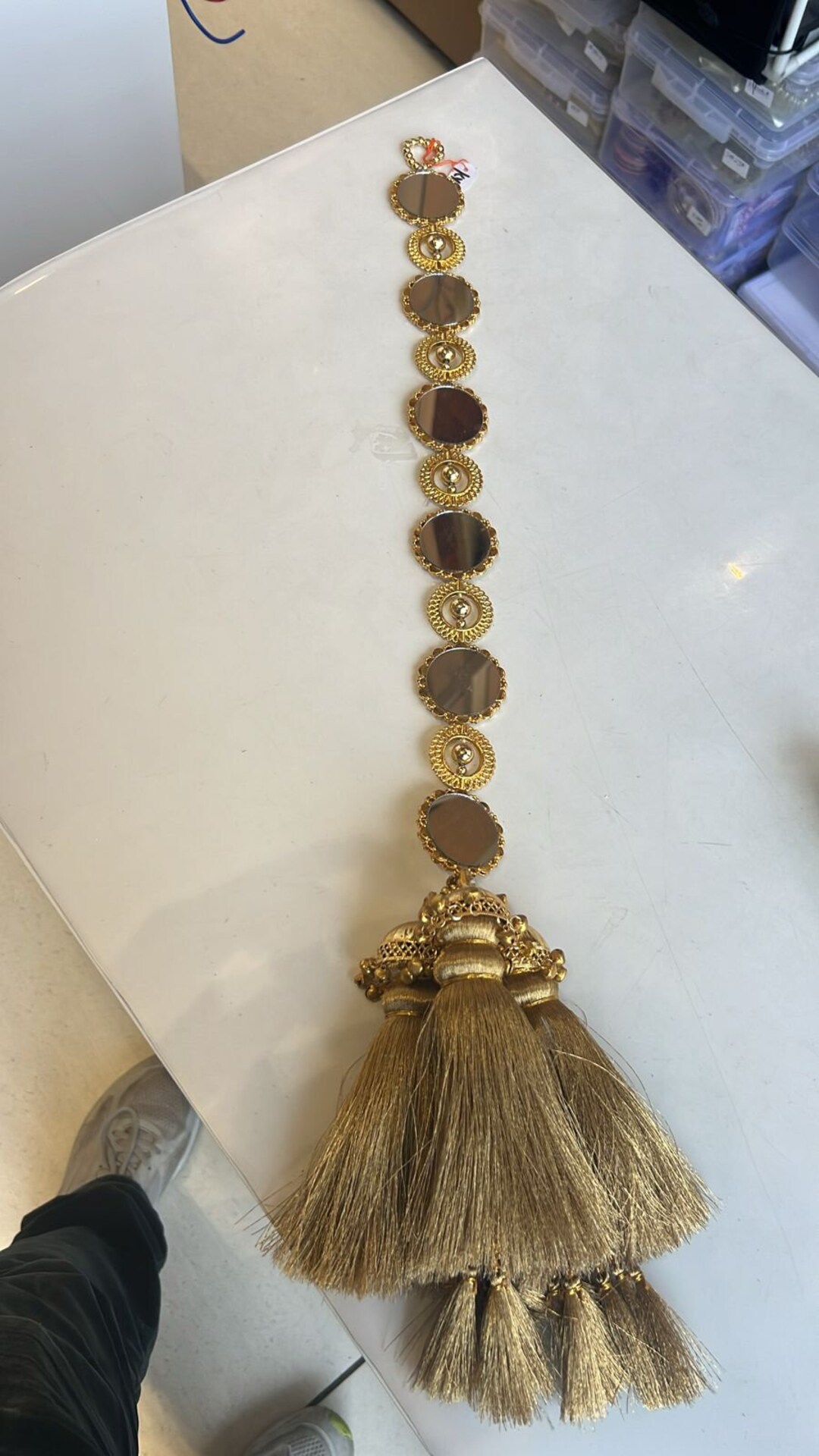 Punjabi Mirror Parandi / Paranda for Wedding / Mirror Parandi / Golden ...