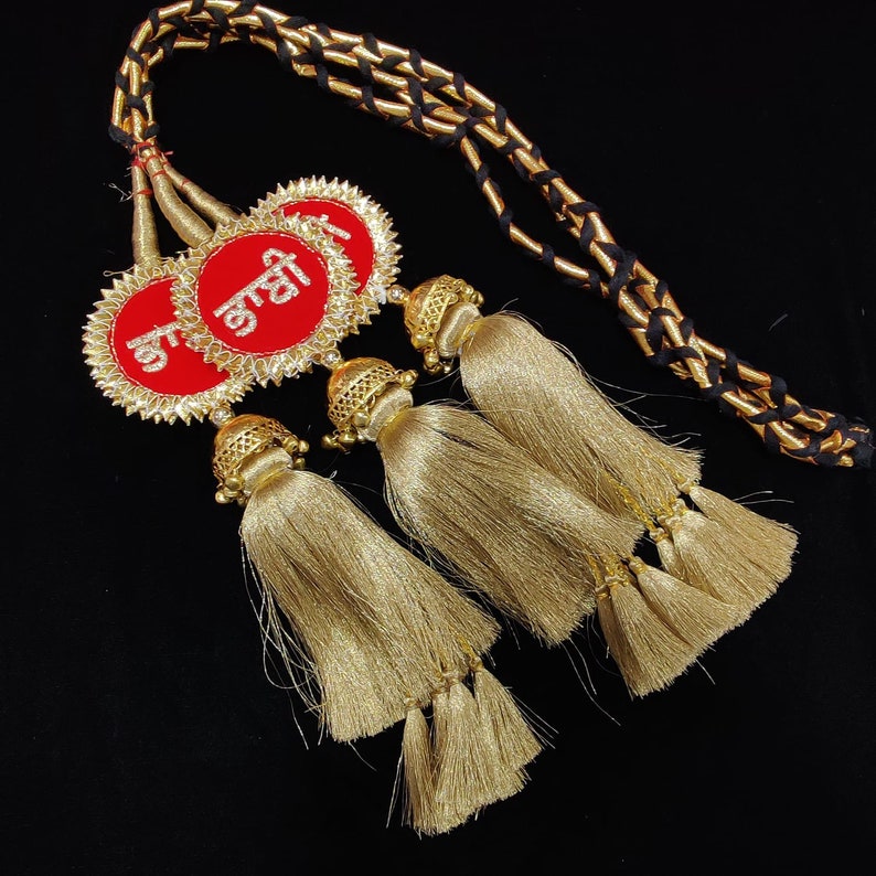 Punjabi Mirror Parandi / Paranda for Wedding / Mirror Parandi / Golden ...