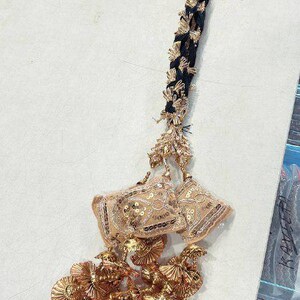 Punjabi Mirror Parandi / Paranda for Wedding / Mirror Parandi / Golden ...