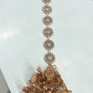 Punjabi Mirror Parandi / Paranda for Wedding / Mirror Parandi / Golden ...
