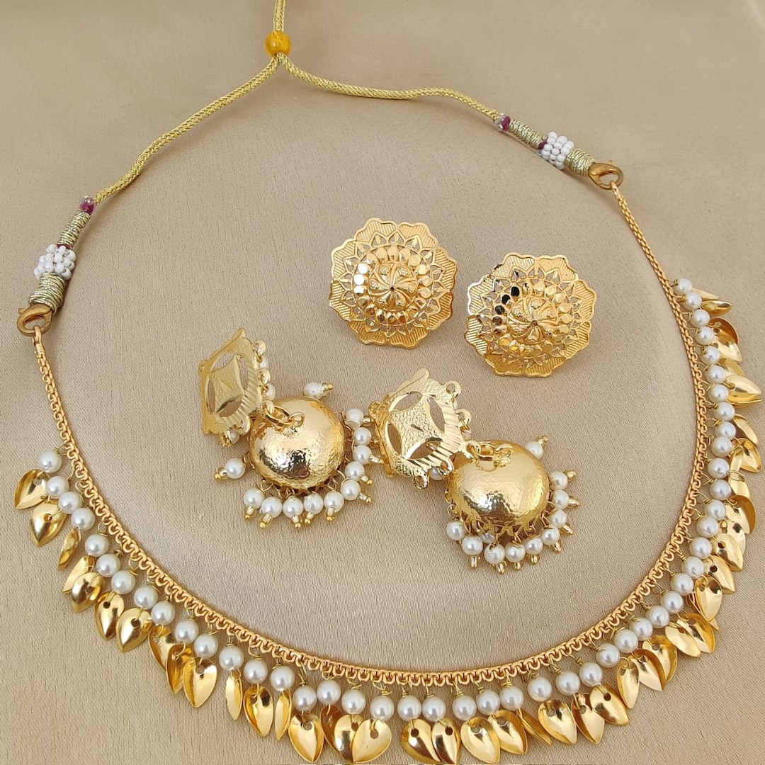 Beautiful Punjabi Jadau Gold Plated and Pearl Jewellery | Punjabi ...