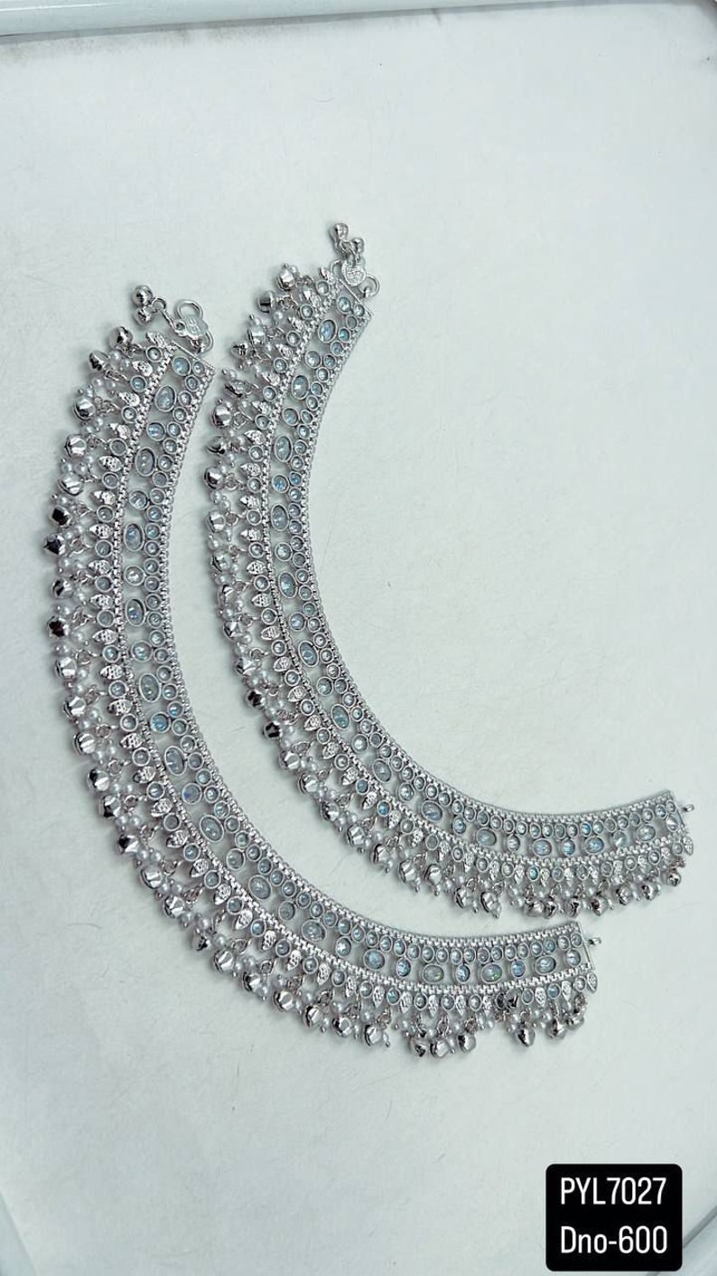 Indian Punjabi Wedding Anklets payal ,jhanjhar With Ghungroobridal ...