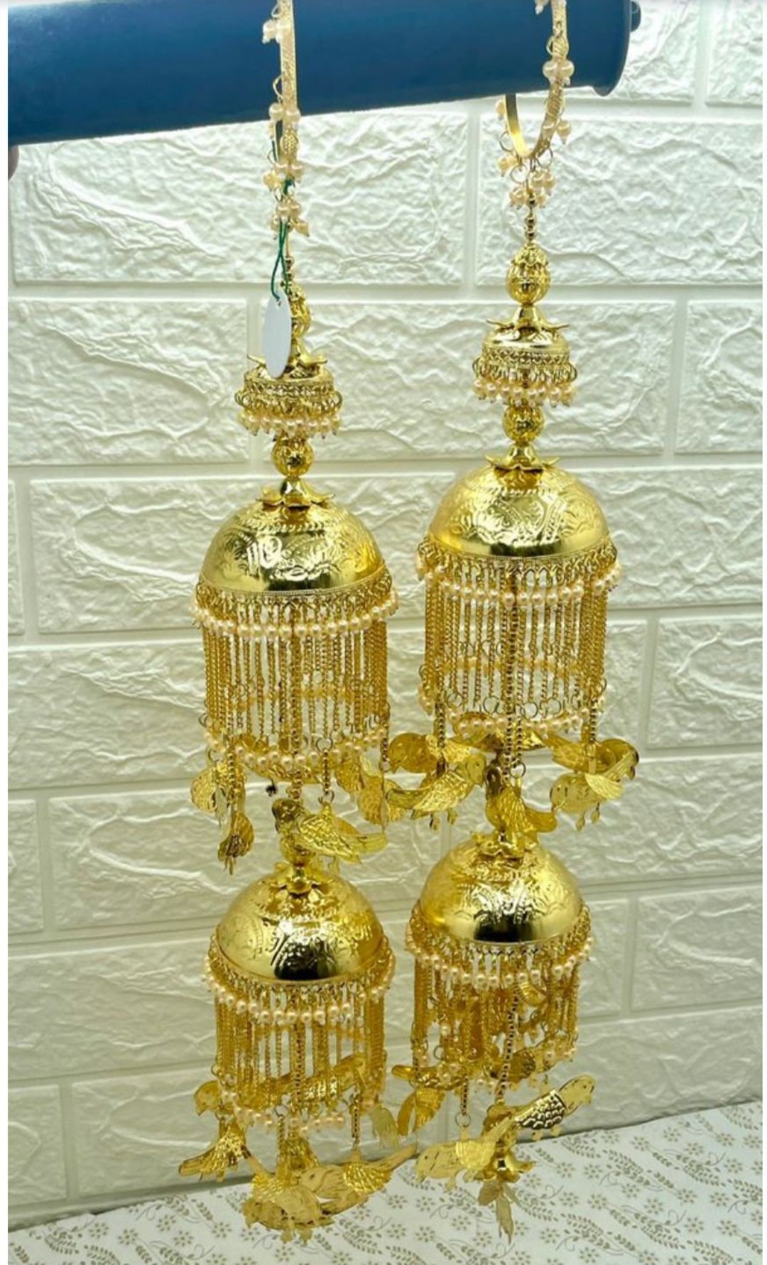 Handmade Indian Punjabi Sikh Wedding Gold Kaleera for Bride/ Bridal ...