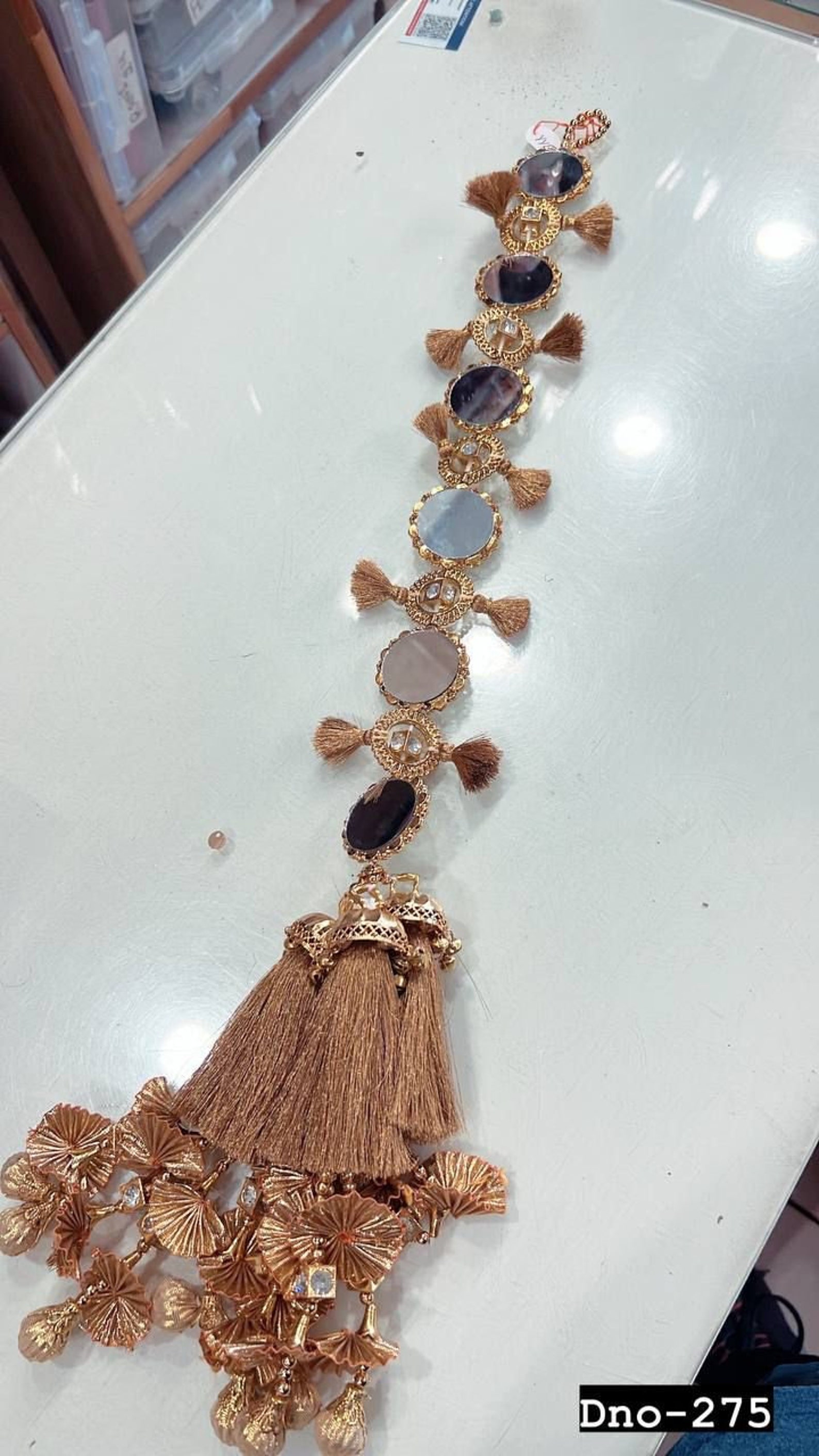 Punjabi Mirror Parandi / Paranda for Wedding / Mirror Parandi / Golden ...