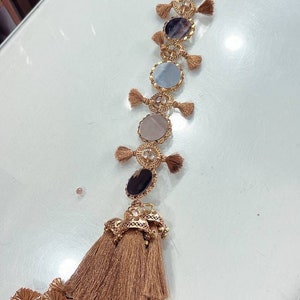 Punjabi Mirror Parandi / Paranda for Wedding / Mirror Parandi / Golden ...