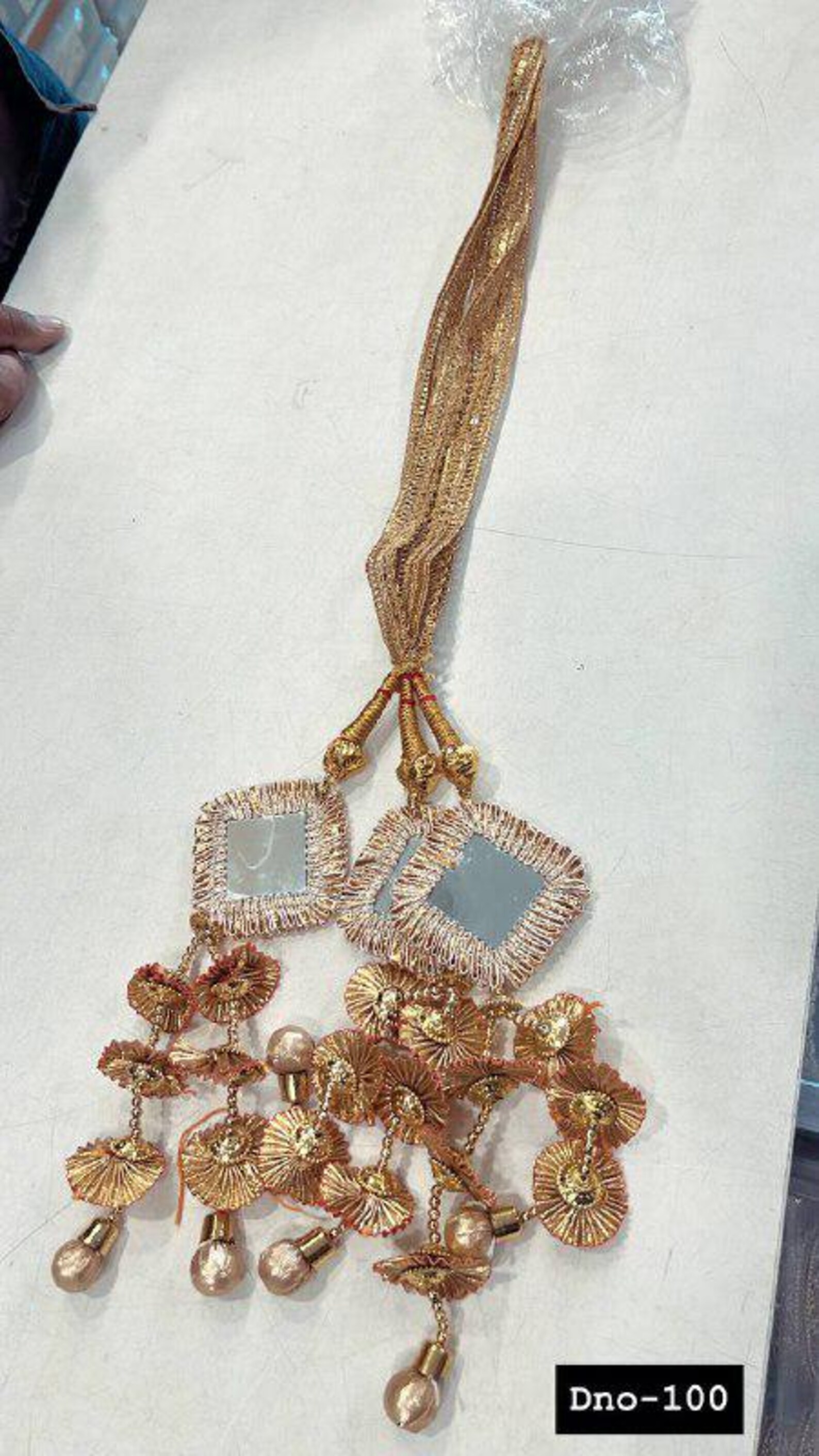 Punjabi Mirror Parandi / Paranda for Wedding / Mirror Parandi / Golden ...