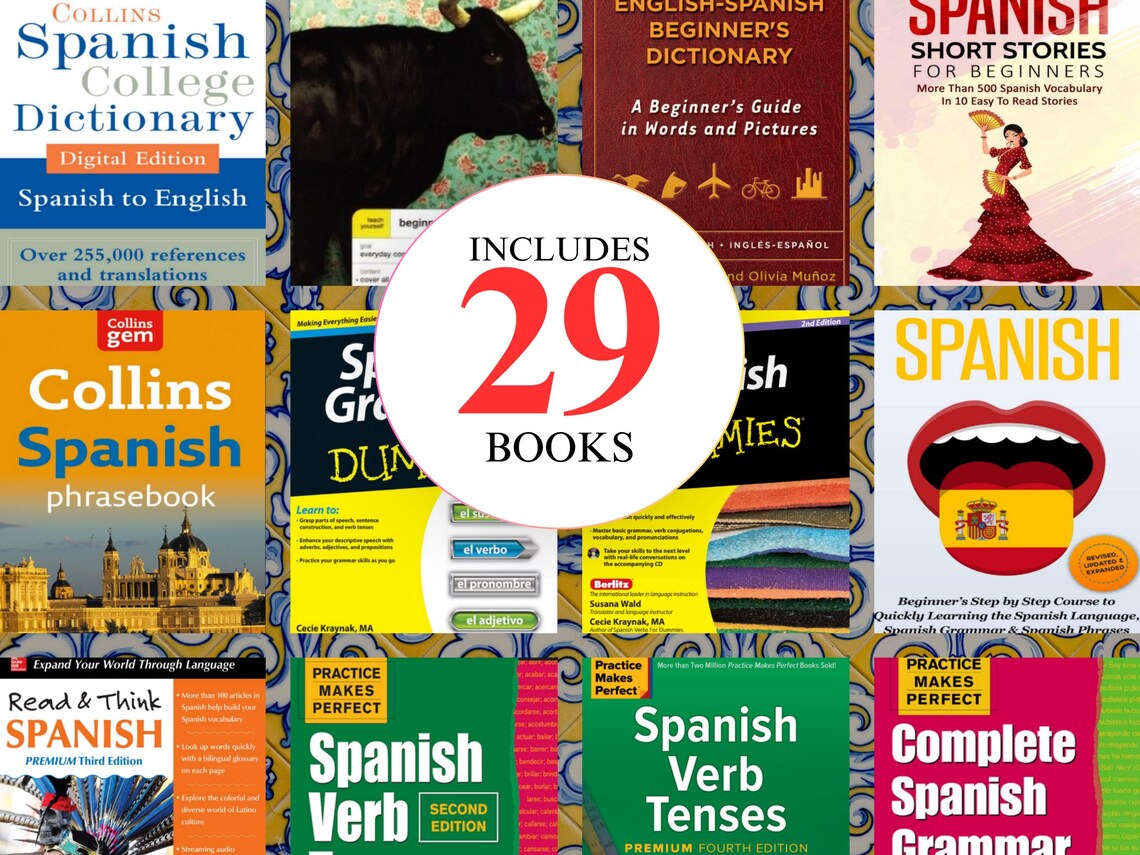 Spanish Learning Bundle: 700+ Audio Lessons, Books, Worksheets (digital ...