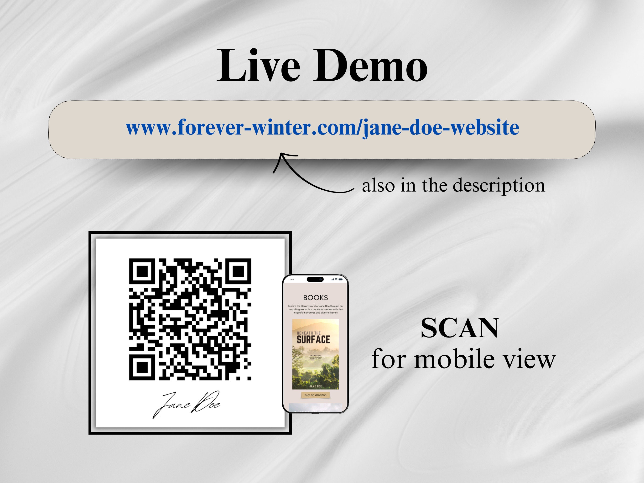 Minimalist Author Website CANVA Template (digital Download) - Etsy