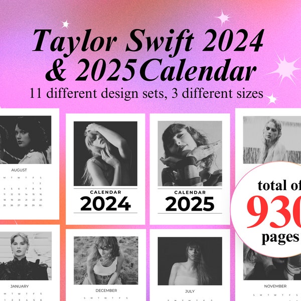Taylorswift 2025 Calendar - Etsy