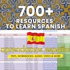 Spanish Verb List for Kids: Beginner Spanish Learning (printable Chart ...