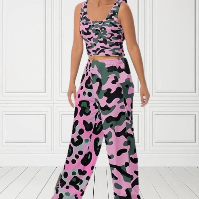 Pink Camouflage Women Clothes - Etsy