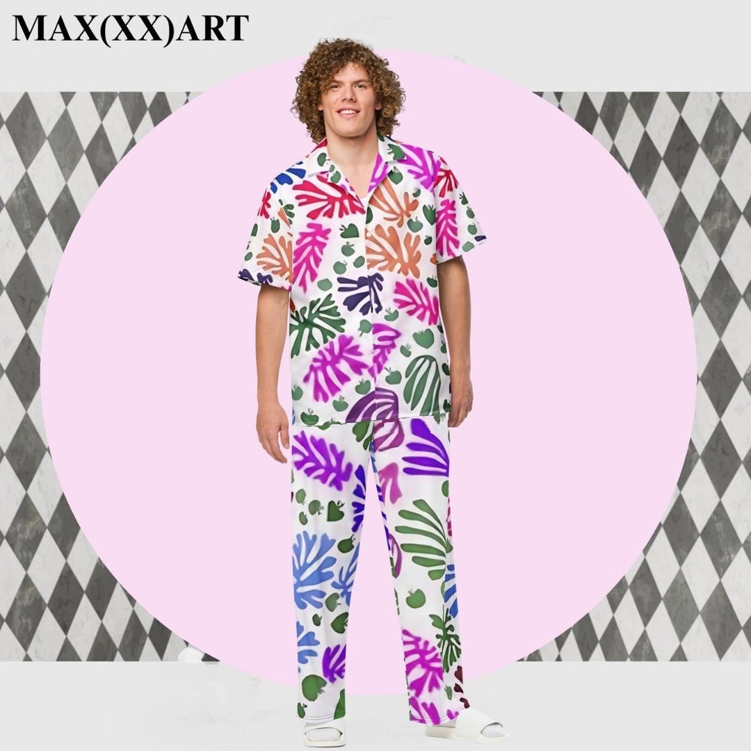 Henri Matisse Inspired Unisex Wide Leg Pants & Button Shirt Set ...