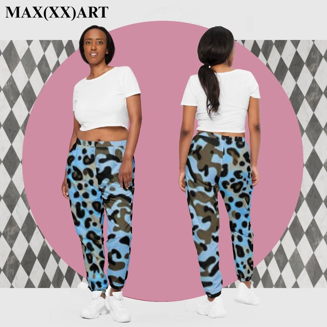 Baby Blue Camo Leopard 2-piece Set: Men's Windbreaker & Unisex ...