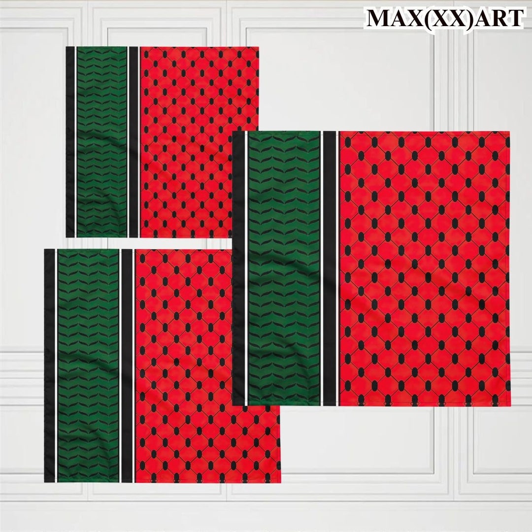 Free Palestine Gaza Watermelon Keffiyeh Scarf Pro Palestine Peace ...