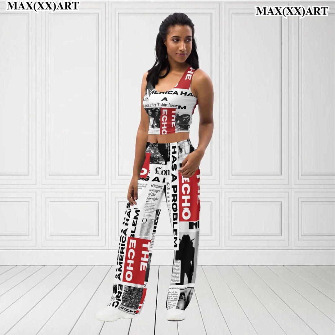 Blue & Be-inspired Newspaper Stage Outfit Fan Merch Concert Wear Be ...