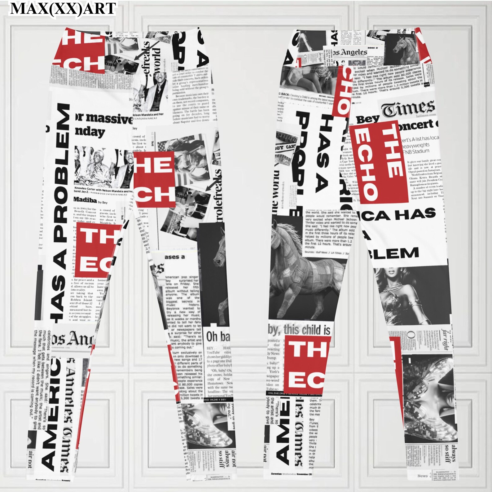 Blue & Be-inspired Newspaper Stage Outfit Fan Merch Concert Wear Be ...